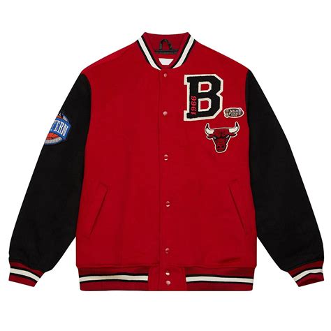 Redblack Team Legacy Chicago Bulls Varsity Jacket