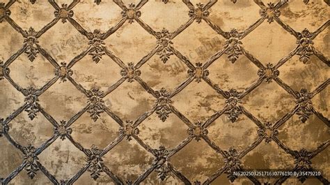 Ai创作图金属 网格 纹理 复古 背景 图案 质感 装饰 陈旧 线条 几何 花纹 编织 交错 样式 昵图网