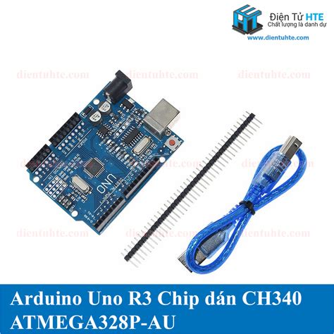 Arduino Uno R3 Ch340 Atmega328p Au Chip Dán Điện Tử Hte