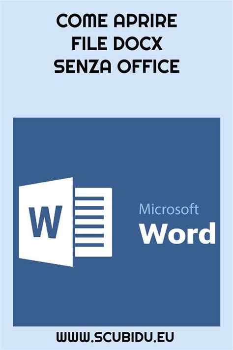 Come Aprire File Docx Senza Office Artofit