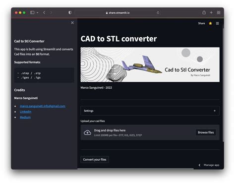 Create And Deploy A Cad To Stl Converter Streamlit And Python