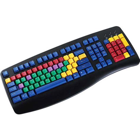 Learningboard Lb2b Color Coded Computer Keyboard Black