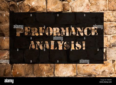 Conceptual Hand Writing Showing Perforanalysisce Analysis Concept Meaning Analyzing