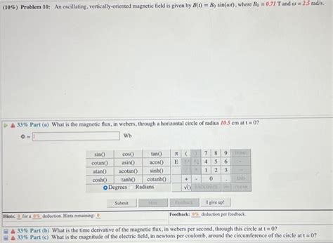 Solved 10 Problem 10 An Oscillating