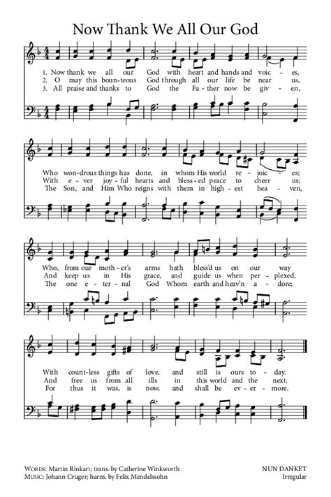Now Thank We All Our God Doxology App