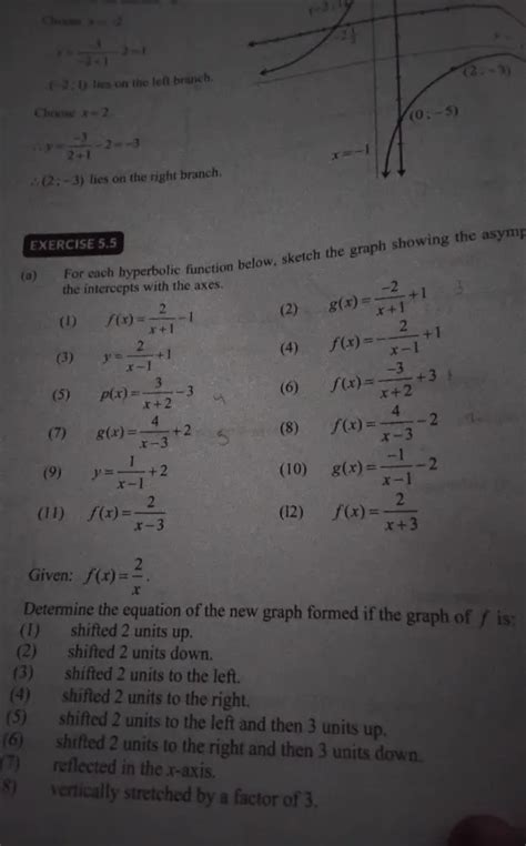 Exercise 55 A For Each Hyperbolic Studyx