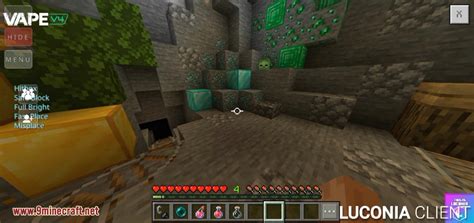 Luconia Client Mcpe V3 1 19 Lunars Mod Menu Crosshair Editor Mc Mod Net