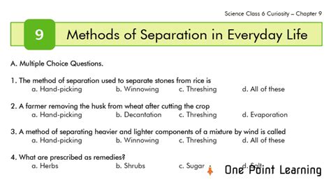 9 Simple Methods Of Separation In Everyday Life Pdf