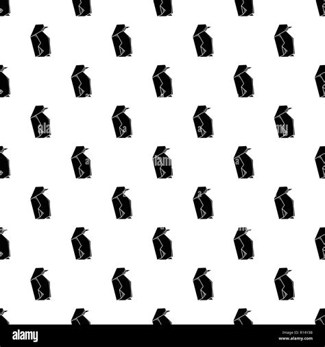 Origami Penguin Pattern Vector Seamless Stock Vector Image And Art Alamy