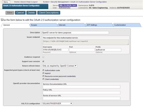 Intersystems Iris Open Authorization Framework Oauth 20 Implementation