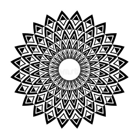 Circle Geometric Pattern Decorative Design Element Stock Vector Illustration Of Decoration