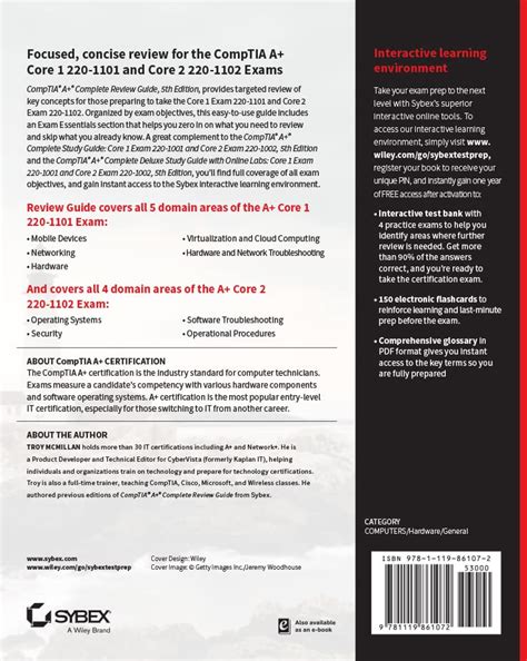 Comptia A Complete Review Guide Core 1 Exam 220 1101