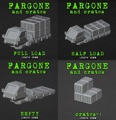 6mm Hover Truck And Crates The Wargames Website