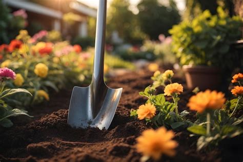 Premium Photo Preparing Soil For Planting Garden Plants Closeup Of