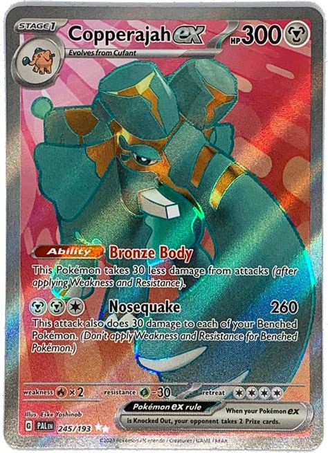 Pokemon Copperajah Ex 245193 Paldea Evolved Full Art Ultra