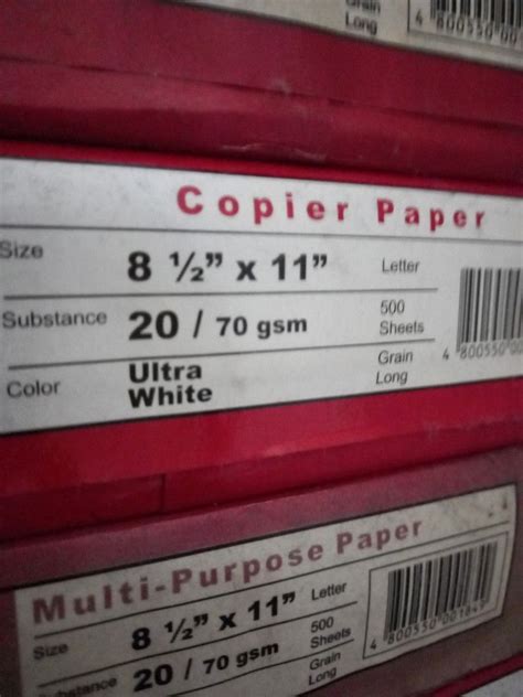 Bond Paper 8 1 2 By 11 Inches 70 Gsm On Carousell