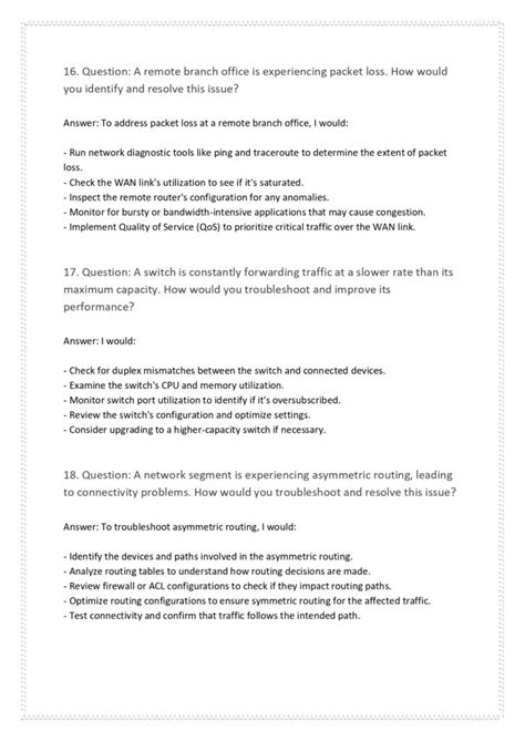 Troubleshooting Core Routing And Switching Issues 45 Interview Qanda