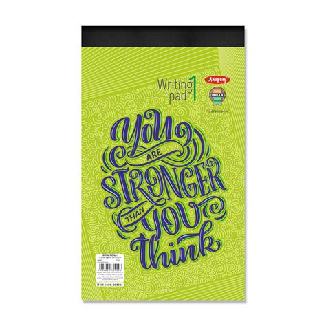 Anupam Writing Pad Wide Ruled Lined Paper Micro Perforated With