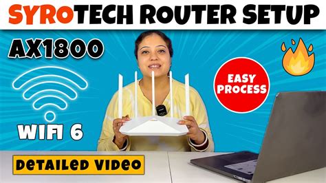 How To Setup Syrotech Wifi 6 Router Sy Ax 1800 In Detailed Youtube