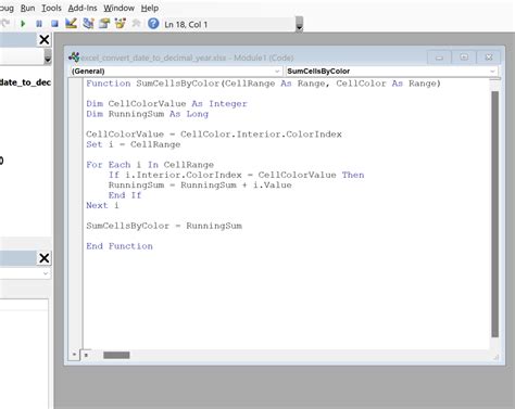 How To Sum By Color In Excel Step By Step Example