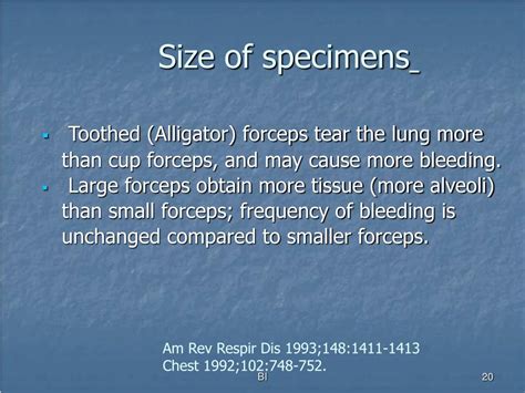 Ppt Flexible Bronchoscopy Part 4a Transbronchial Lung Biopsy Volume