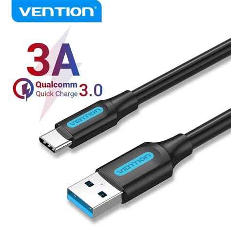 Vention Usb Type C Cable 3a Fast Charging Usb 30 Cable Shopee