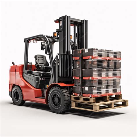 Premium Photo A Forklift With A Pallet Full Of Pallets