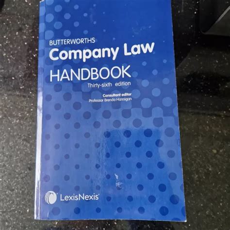 Butterworths Company Law Handbook 2022 36th Edition £2500 Picclick Uk