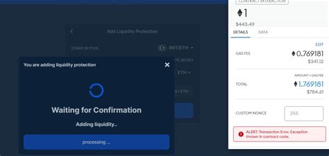 stake for protection error · issue 504 · bancorprotocol webapp · github
