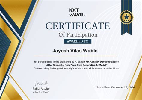 Jayesh Wable On Linkedin Ai Generativeai Nxtwave