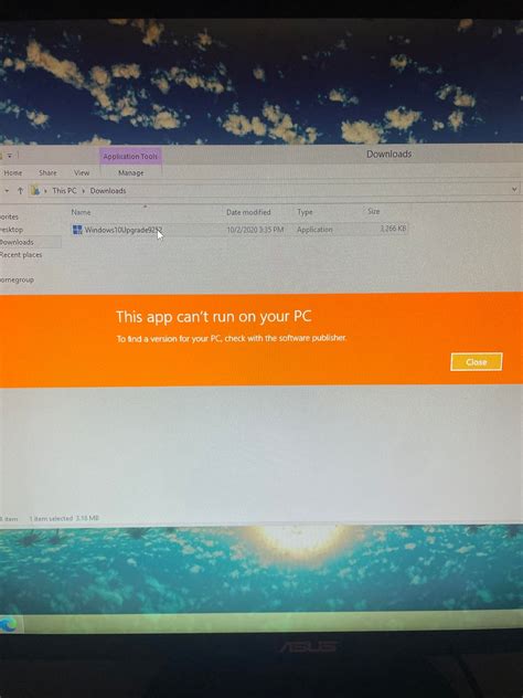 “this App Cant Run On Your Pc” Please Help Rcomputer