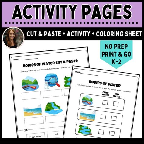 Bodies Of Water Reading Comprehension K2 Science Sped Tpt