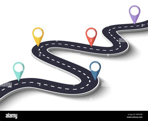 Winding Path Line Drawing