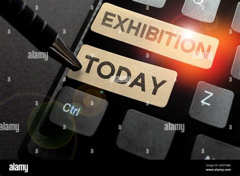 Writing Displaying Text Exhibition Business Showcase And Act Of