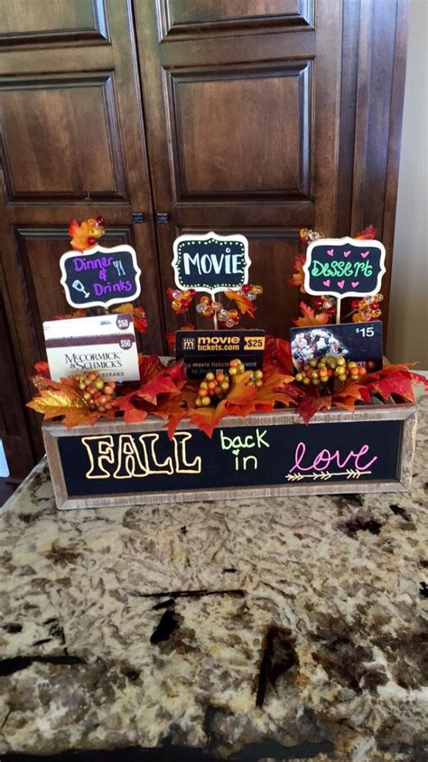 Fall Date Night T Basket More Date Night T Baskets T Card