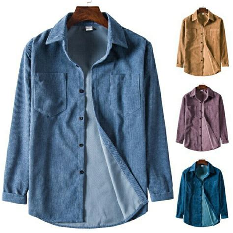 【楽天市場】シャツ メンズ コーデュロイ カジュアル シャツ メンズ 長袖 おしゃれ 秋服 大きいサイズ 長袖 コーデュロイ シャツ