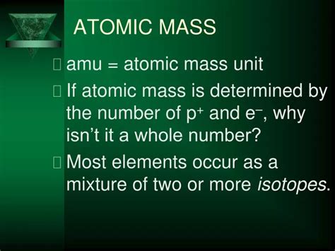 Ppt Atomic Mass Powerpoint Presentation Free Download Id9490632