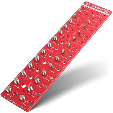 Altitudecraft Thread Checker Ultimate Nut And Bolt Identifier Tool