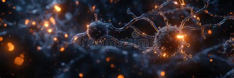 Detailed 3d Visualization Showcases Virus Structure With Glowing Rna