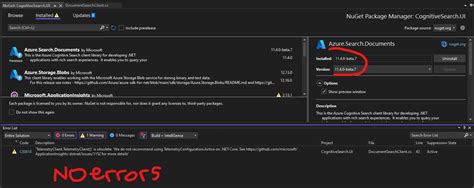 Update From Azure Search 11 4 0 Beta 7 To 11 4 0 Breaks Classes Issue
