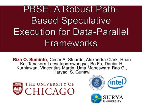 Ppt Pbse A Robust Path Based Speculative Execution For Data Parallel