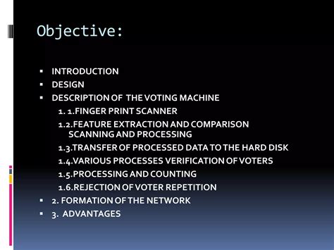 Biometric Voting System Pptx
