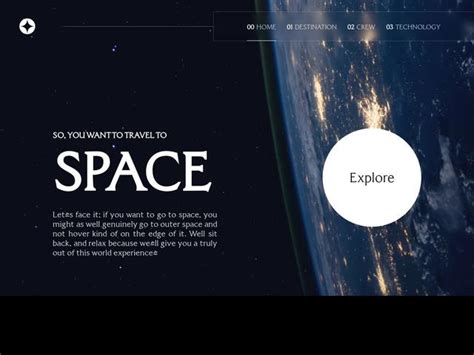 Frontend Mentor Space Tourism Multipage Website Coding Challenge Solution