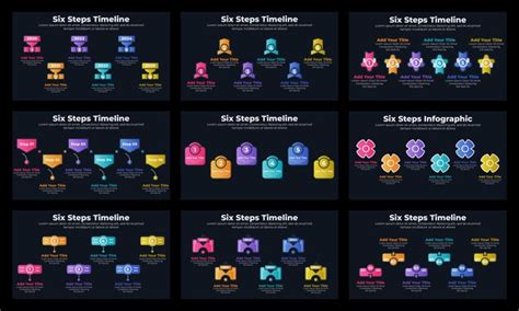 Premium Vector Gradient Business Infographic Design Elements Bundle