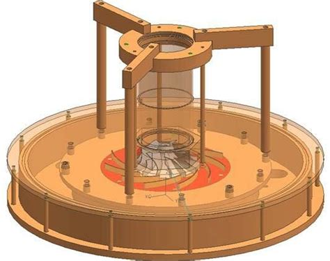 Impeller & Diffuser of the "Rotating Stall" Water-Compressor experiment ...
