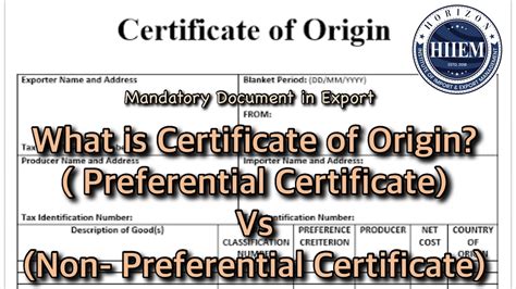 Preferential Certificate Of Origin Vs Certificate Of Origin Design Talk
