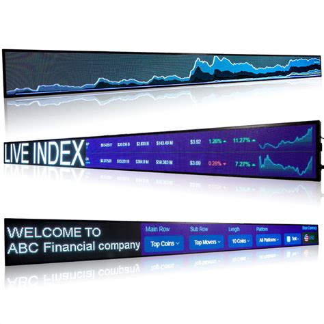 Leadleds Electronic Led Ticker Tape Display Board Digital Signage With