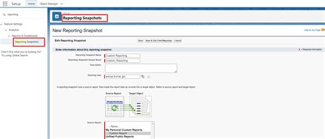 Reporting Snapshots In Salesforce Astrea It Services