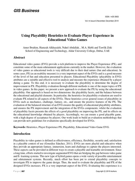 Using Playability Heuristics To Evaluate Pdf Usability Learning