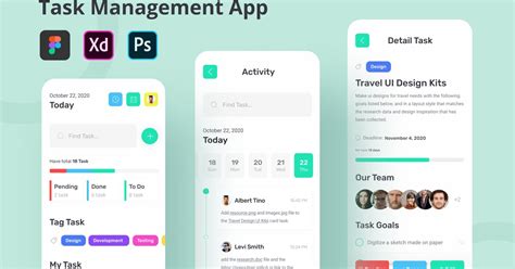 Mytask Task Management App Ui Kit Websites Ux And Ui Kits Ft App Ui And Mobile App Icon Envato